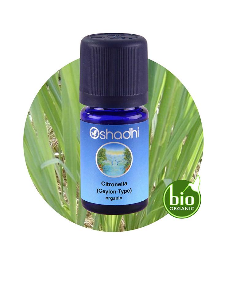 Citronella (Ceylon-Type) organic Essential Oil Aroma – Oshadhi ...